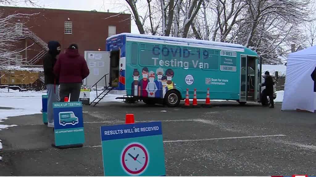 COVID-19 testing van stops in communities hardest hit