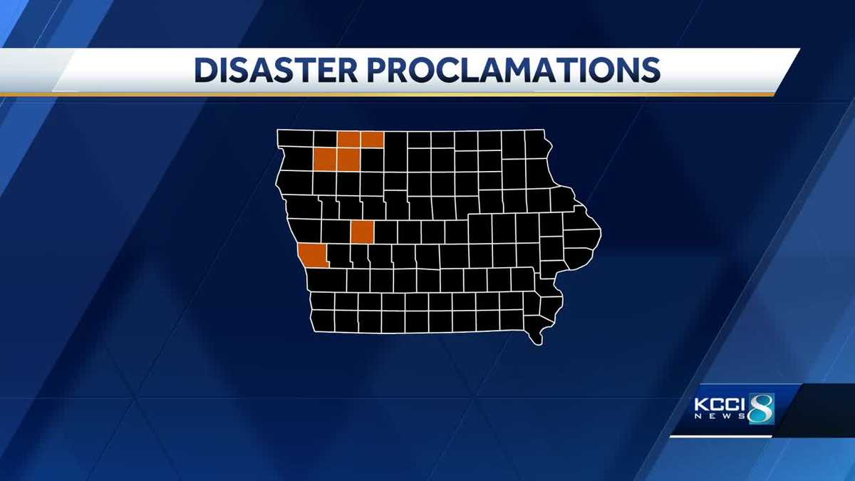 Kim Reynolds issues disaster proclamation for Iowa counties hit by storms