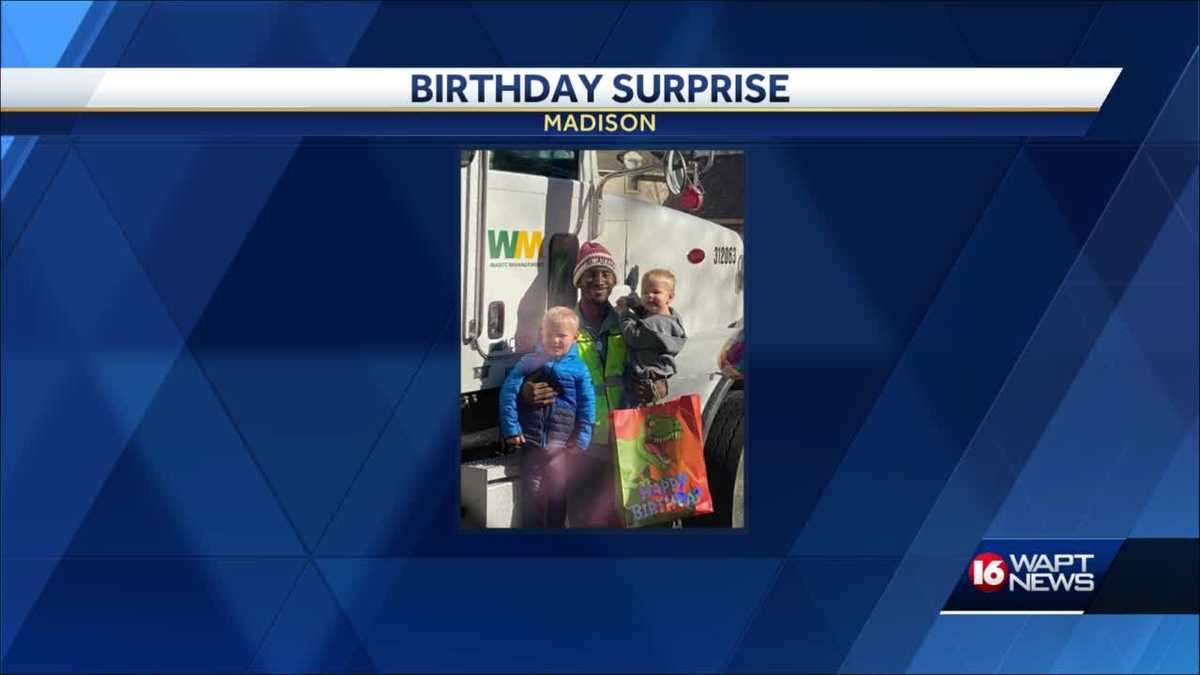 Waste Management crew makes birthday special for Madison brothers