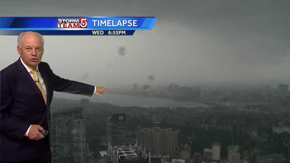 Timelapse shows powerful storm go through Boston