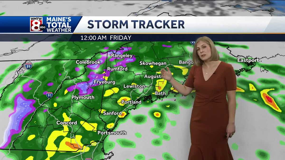 Heavy rainfall and gusty winds set to impact Maine on Thursday