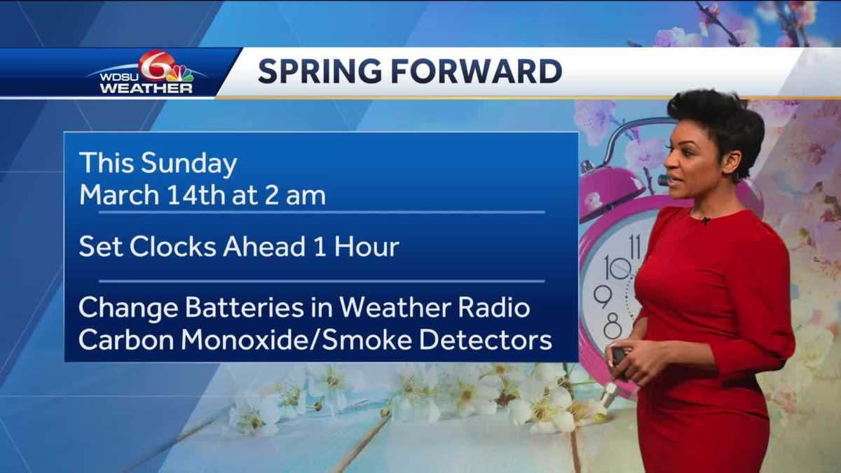 Spring forward this weekend, isolated showers Sunday