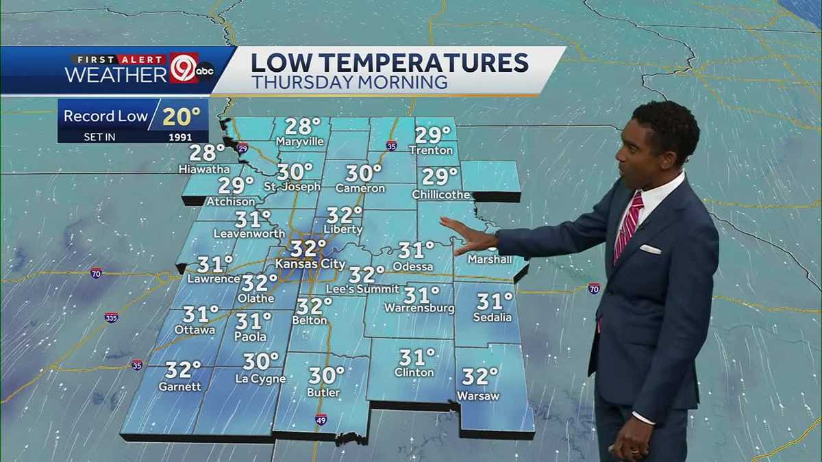 Kansas City's chilly conditions get near freezing again tonight