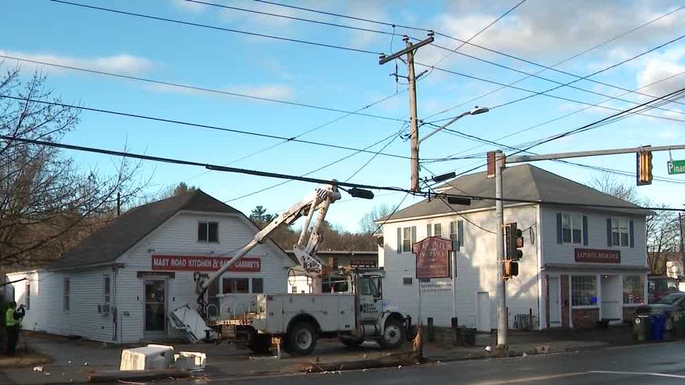 Worker hospitalized after being thrown from bucket truck in crash