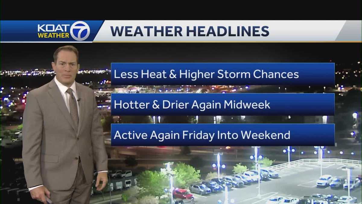 Less heat and higher storm chances in play today with flood watches ...