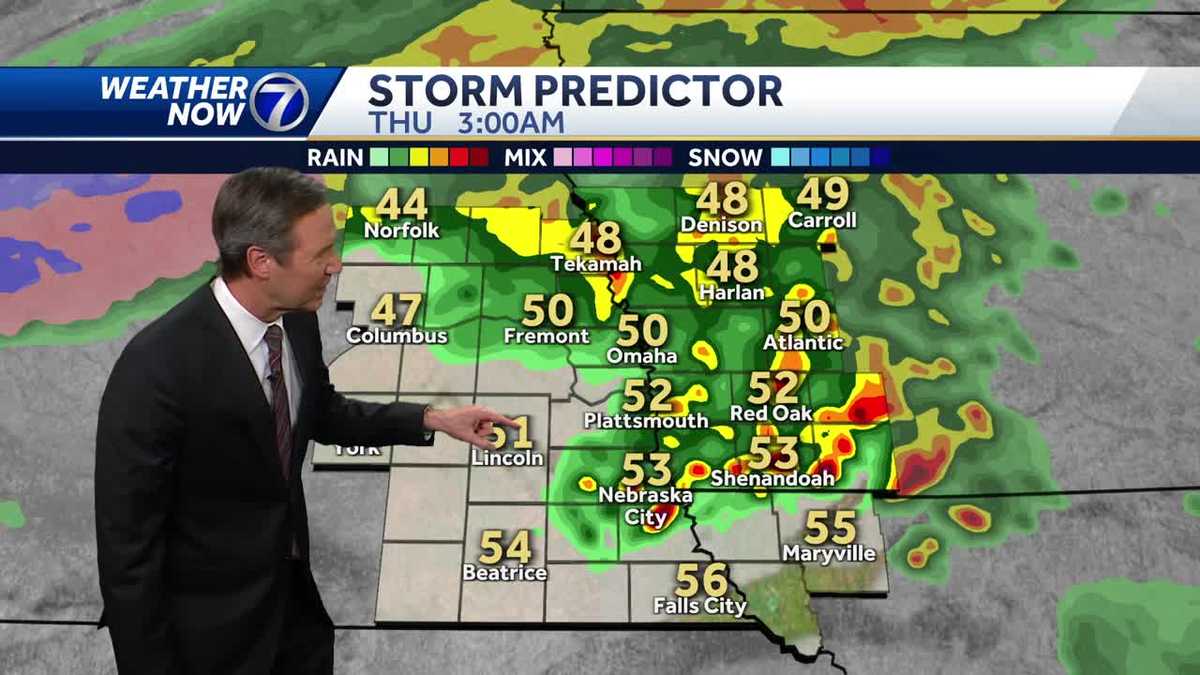 Rain later tonight: April 17 Omaha