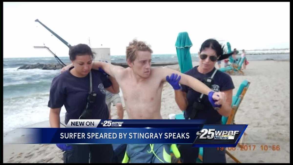 Surfer speared by stingray speaks