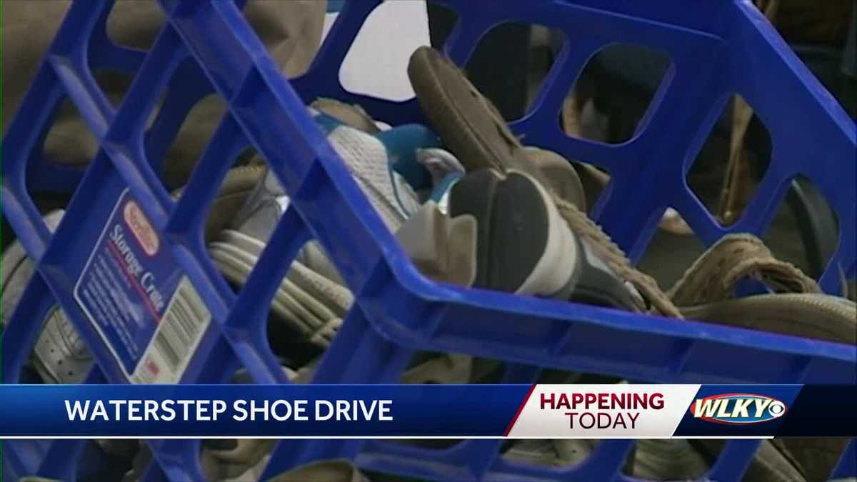 Waterstep collecting used shoes to help those in developing countries