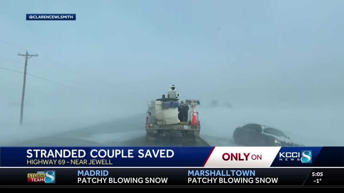 Storm chaser rescues Webster City couple stuck in Iowa snow drift