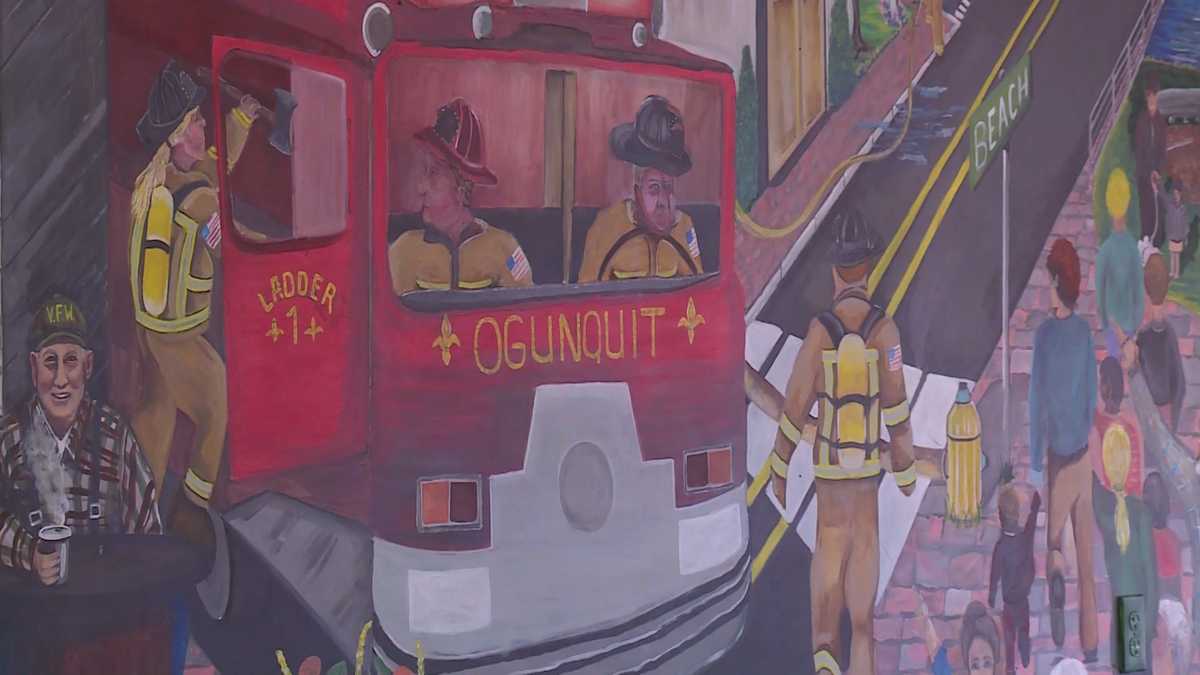 New mural honors Maine community's heroes