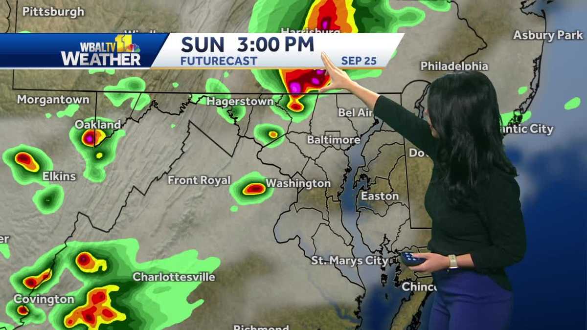 Look out for severe storms Sunday afternoon