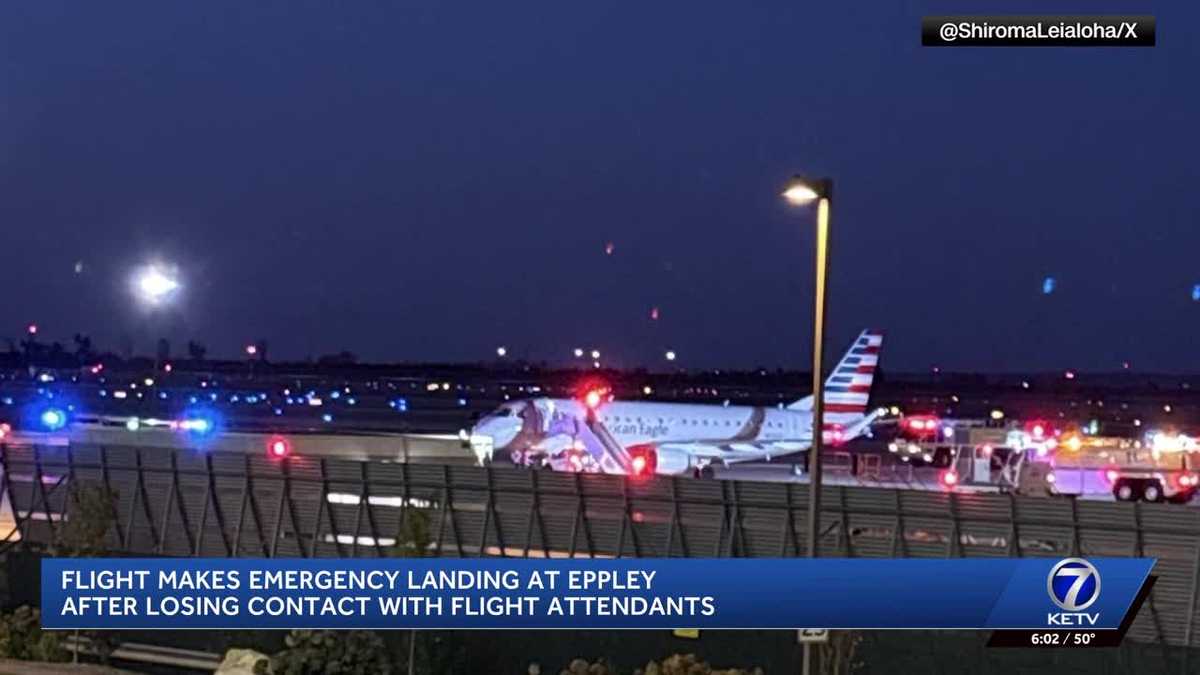 Plane makes Emergency Landing at Eppley Airfield
