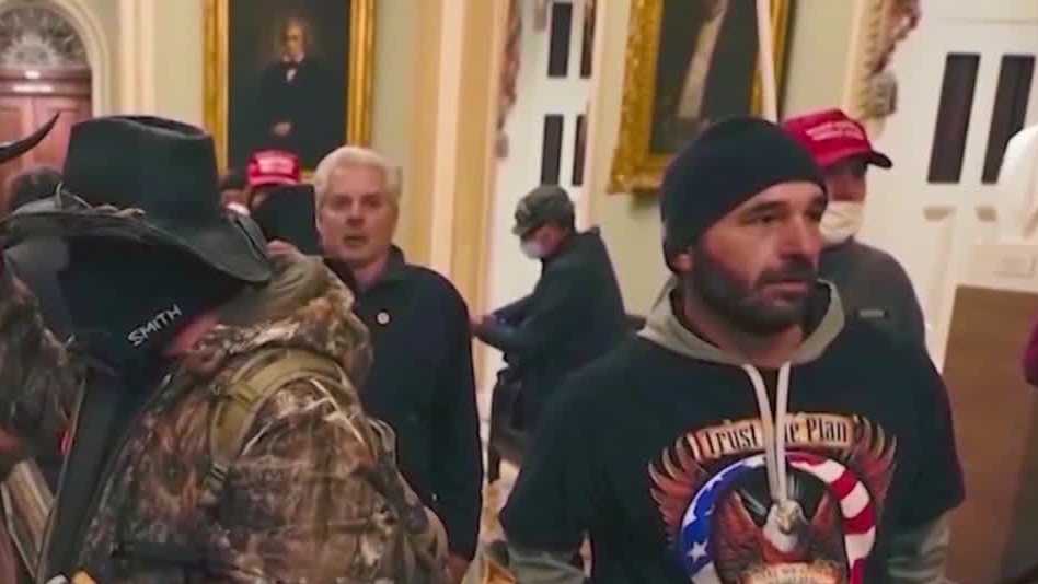 Iowa man charged in Capitol riot attends hearing to argue for release