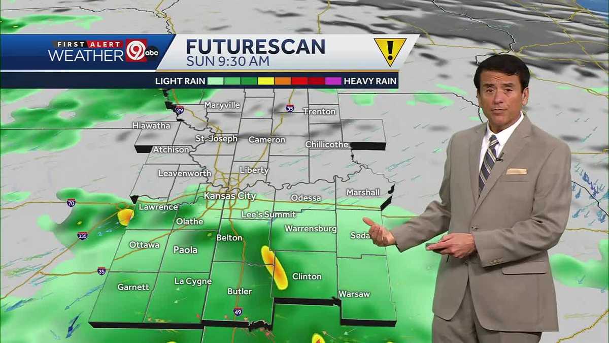 Rain chances now through Tuesday