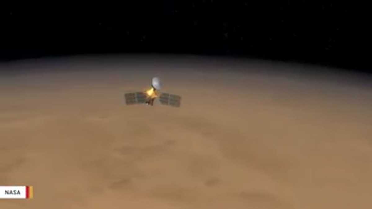 NASA image shows 'Swiss cheese terrain' on Mars
