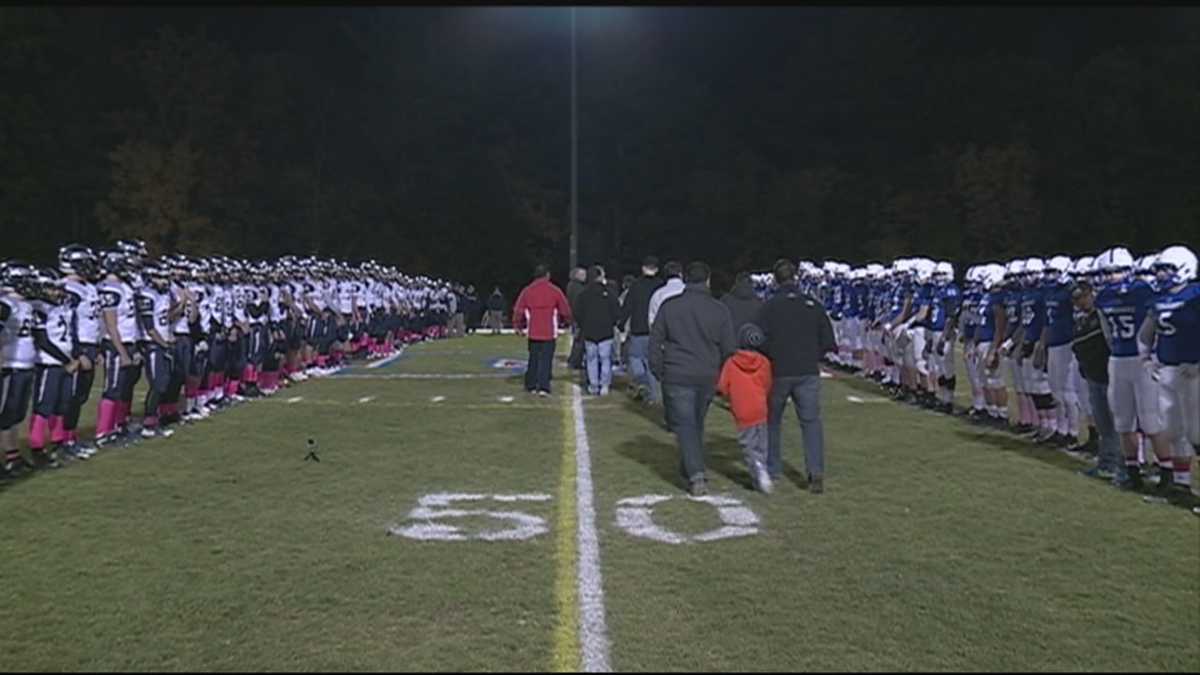 Marine honored at Merrimack high football game