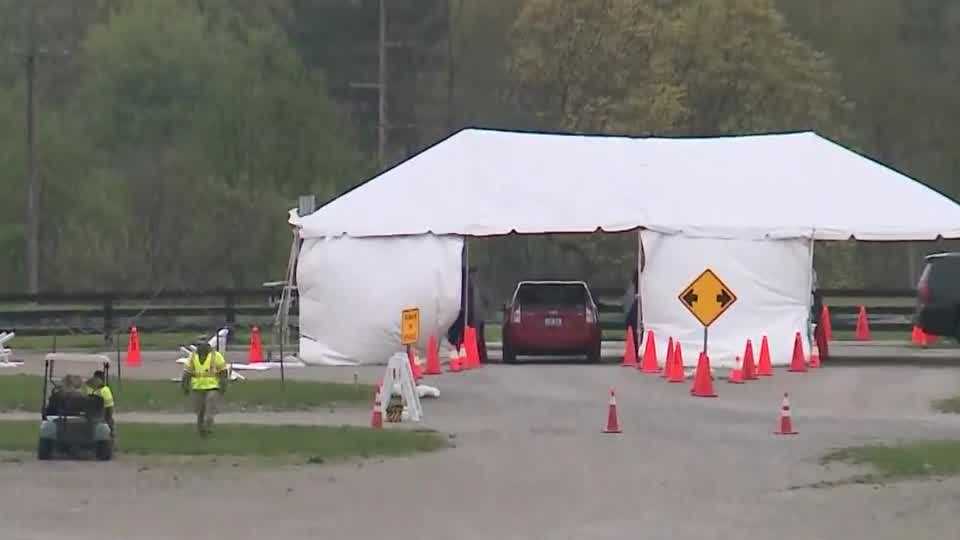 Kroger's first drive-thru COVID-19 testing site opens in Franklin County