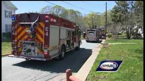 Two officers injured at scene of fire in Walpole