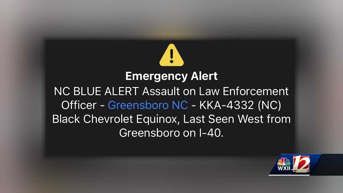 What is a blue alert? Alert sent after Greensboro officer was shot ...