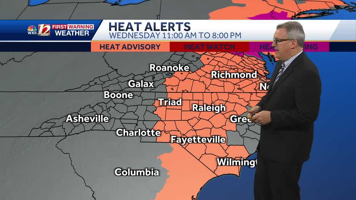 WATCH: Sweltering heat returns Wednesday, some relief in sight