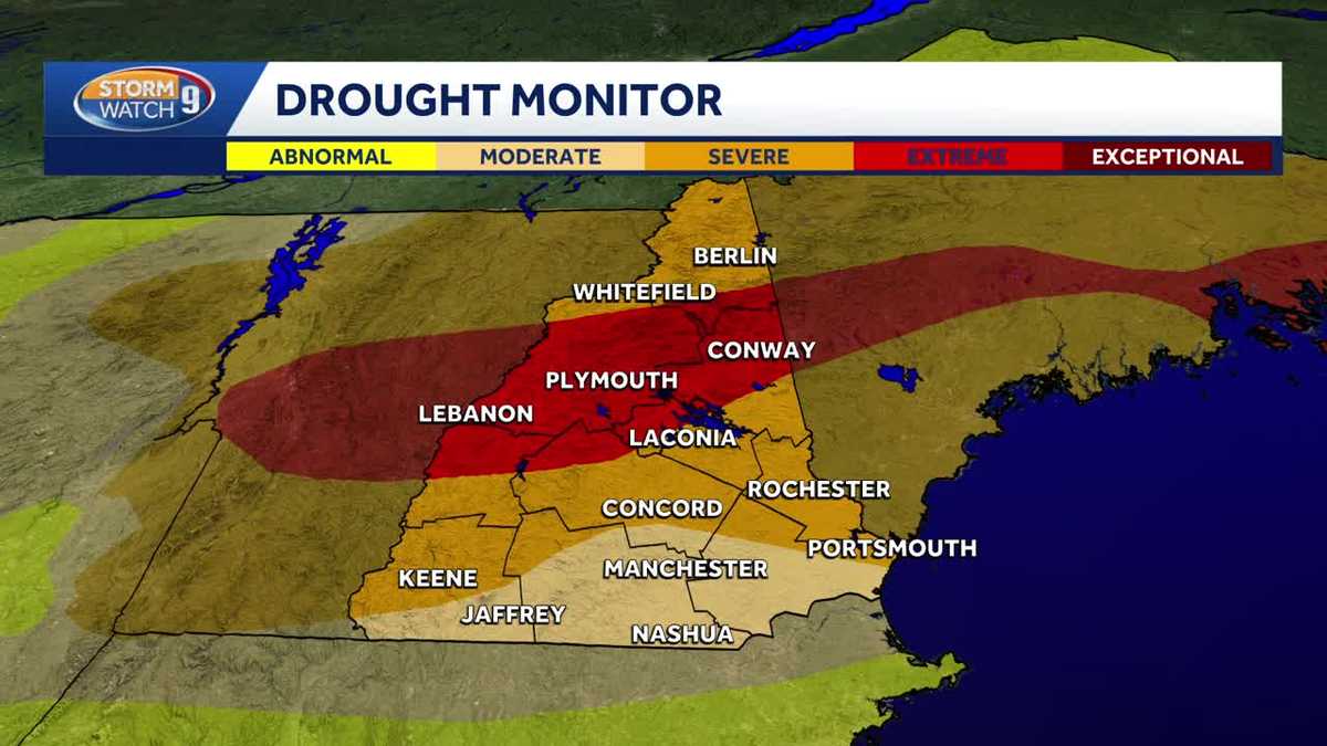 New Hampshire drought map: Entire state in some stage of drought