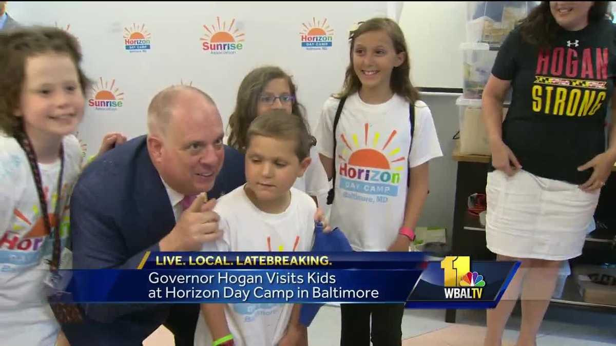Video: Governor visits children at Horizon Day Camp
