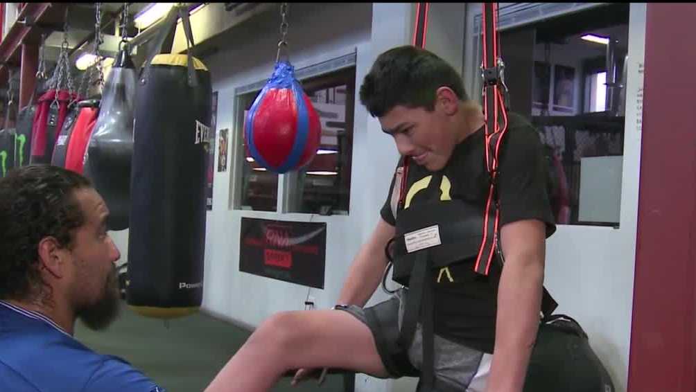 MMA athlete with cerebral palsy fighting against the odds