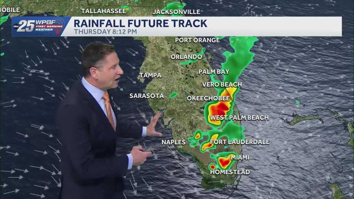 A wetter forecast for the end of the week