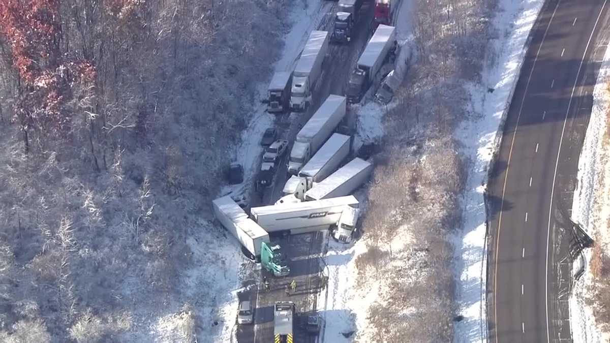 I-80 pileup crash in Mercer County, Pennsylvania