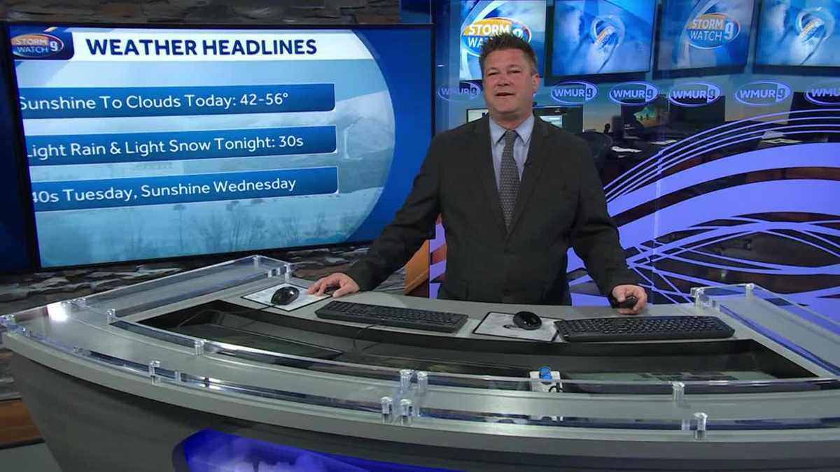 NH forecast video: Some sunshine before a weak system tonight