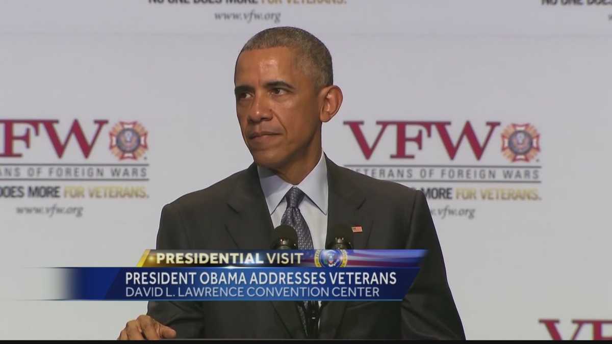 President Obama addresses VA problems in Pittsburgh
