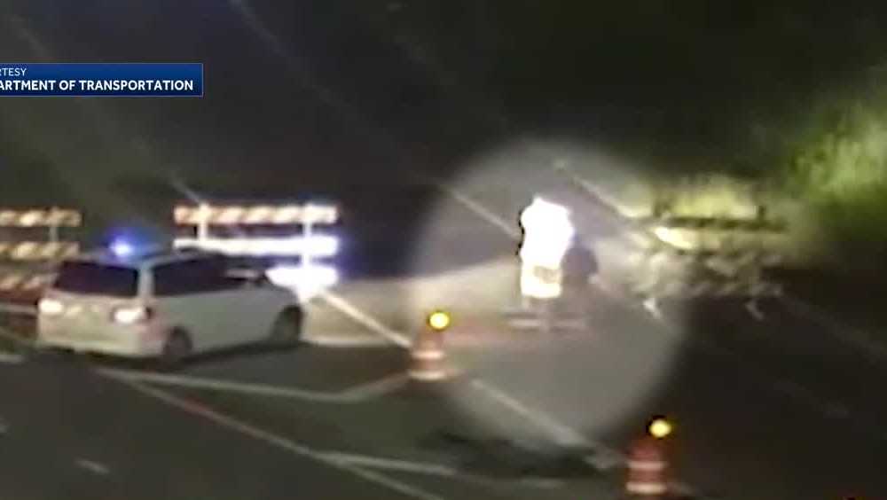 Video: Drivers continue ignoring road closure signs on I-43 North