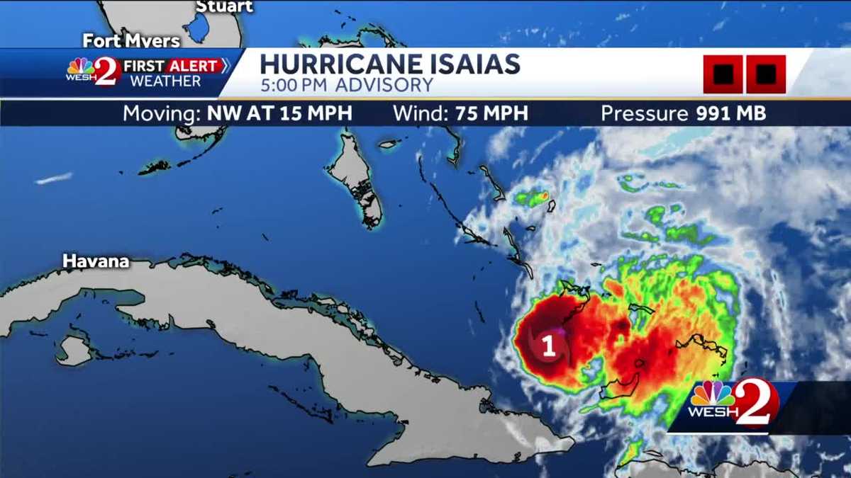 Isaias continuing to move toward Florida