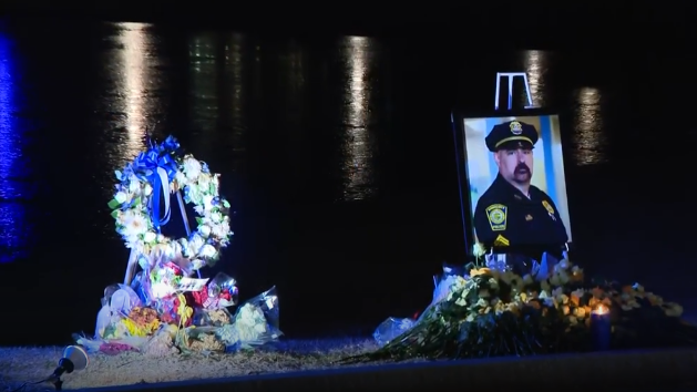 Vigil held at Endicott College to honor police sergeant killed in crash