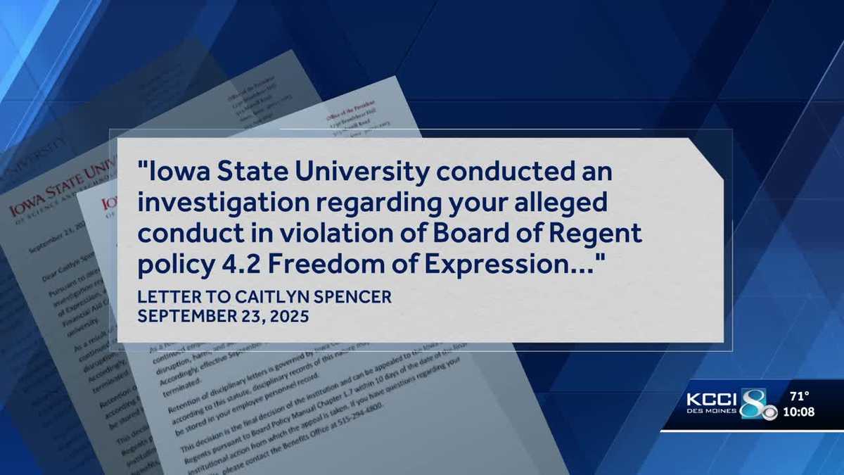Iowa State University employee fired over social media post about ...
