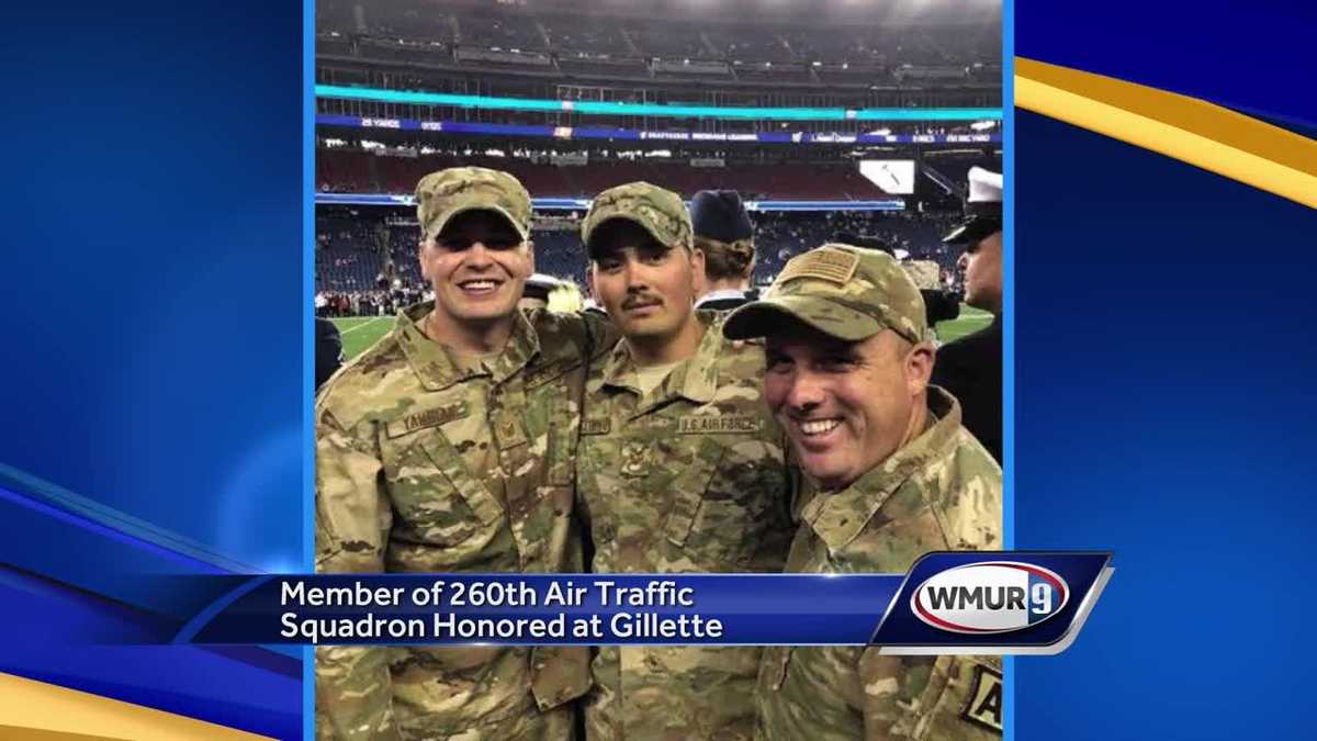 Members of 260th ATC Squadron honored at Patriots game