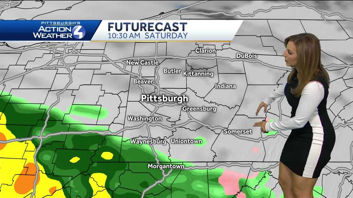 Warmer; On and Off Rain