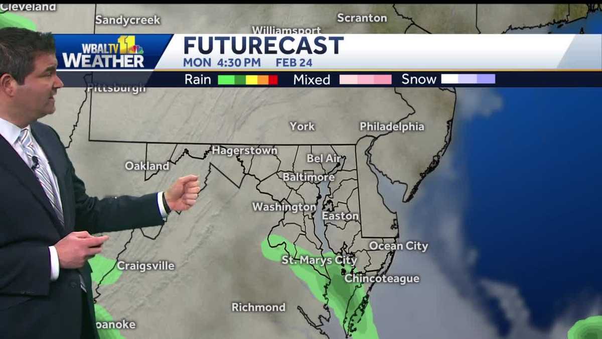 Beautiful afternoon; rain comes in workweek