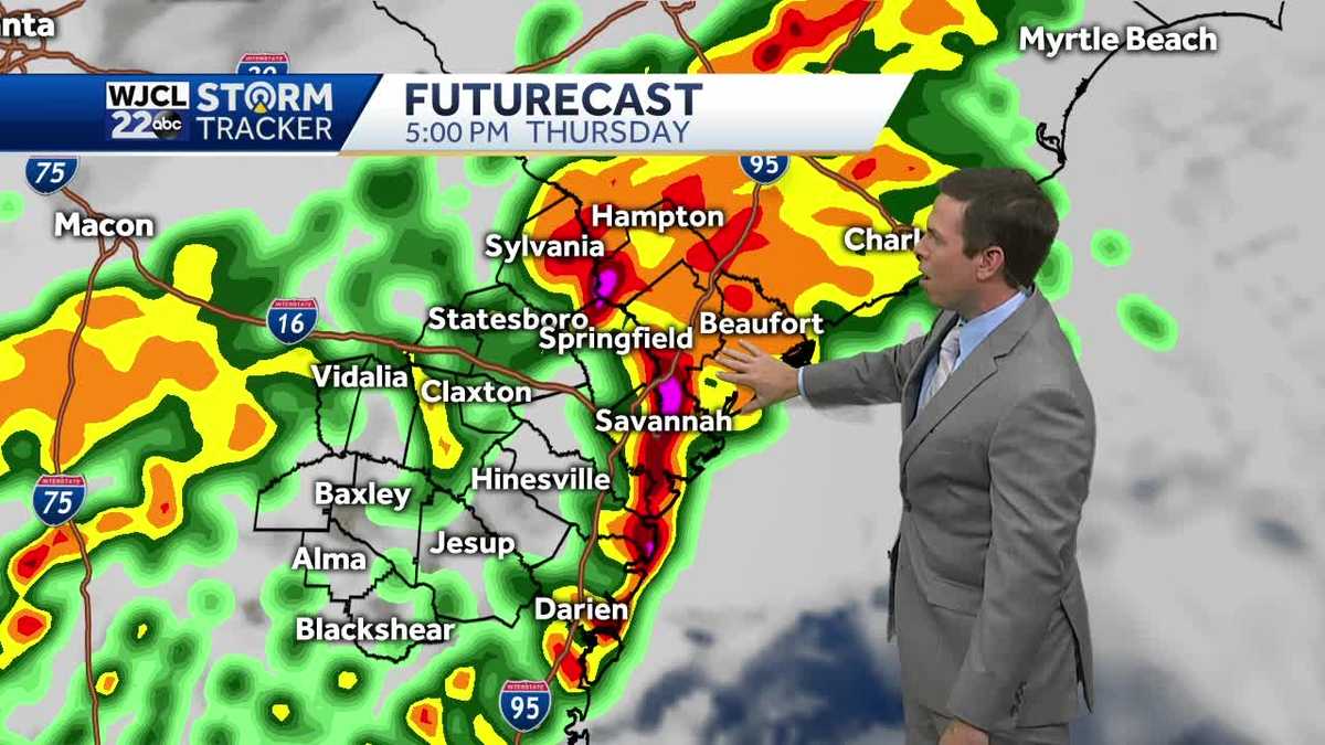 Heavy rain, strong winds, and isolated tornadoes from 2 - 9 pm