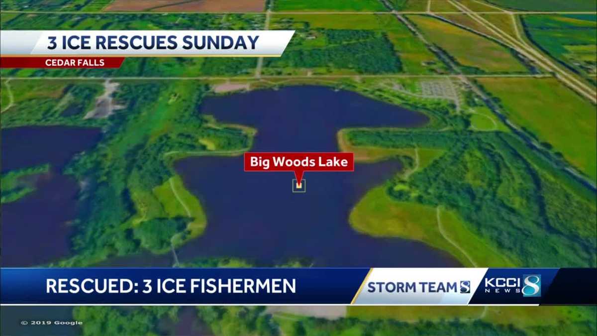 Several people rescued after breaking through lake ice