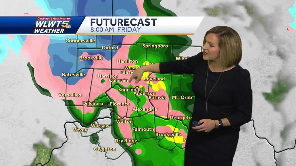 Cincinnati Weather: Rain and Snow Friday AM Rush