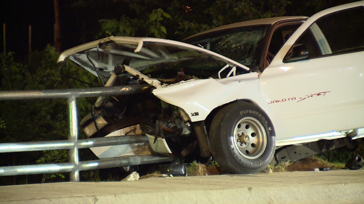 Okc Driver Taken To Hospital After Crashing Truck Into Guardrail