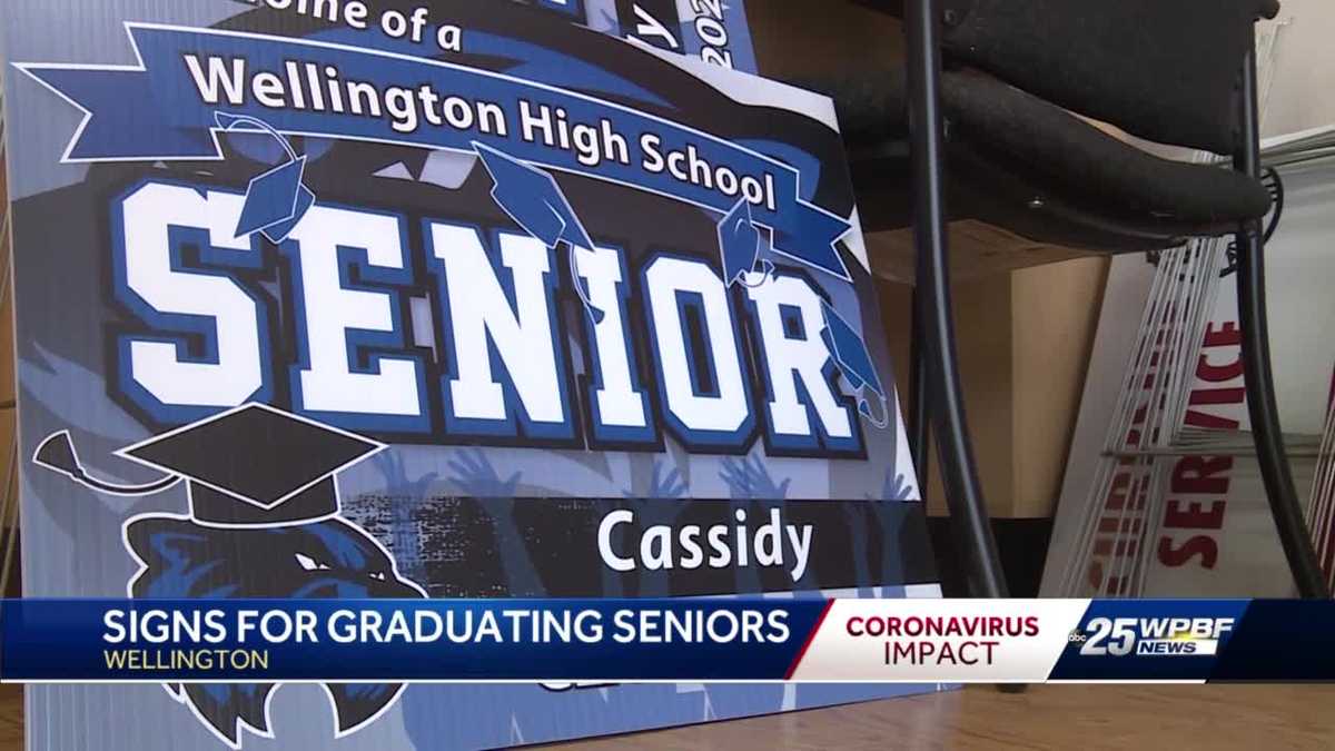 Signs for graduating seniors