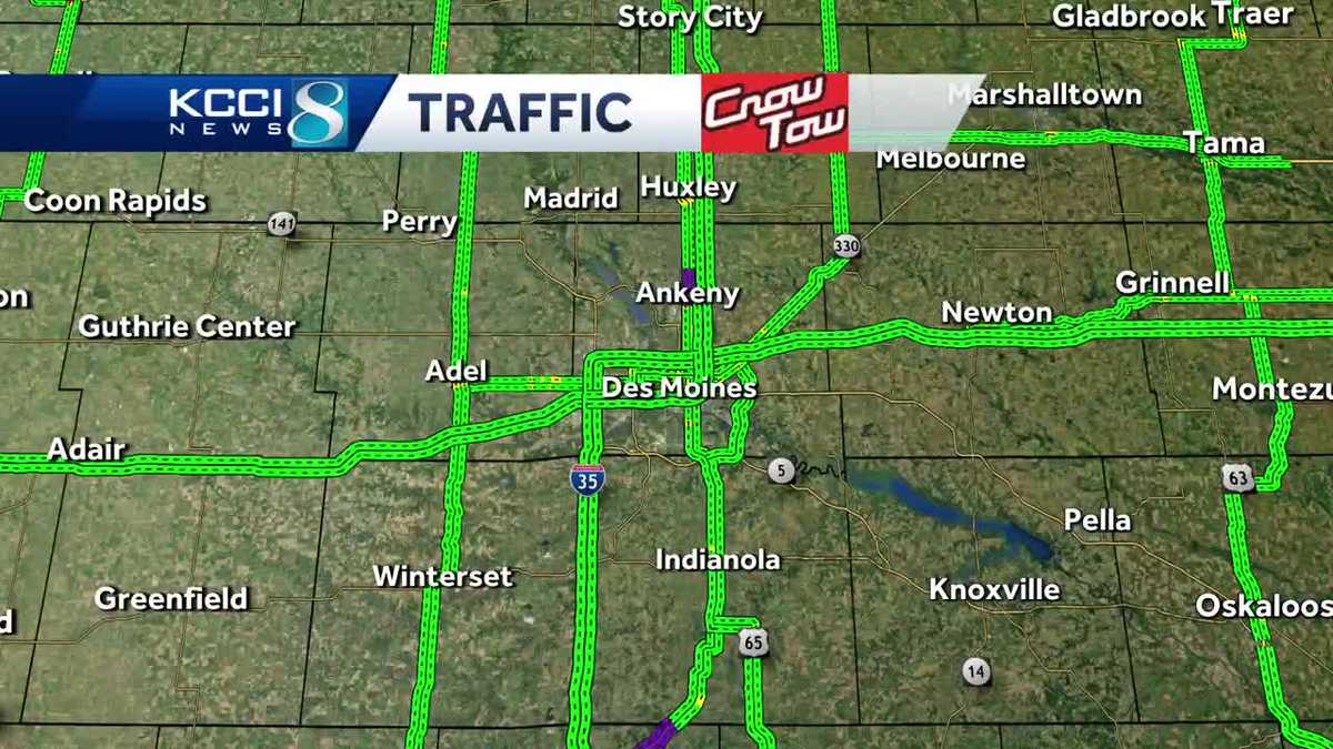 Iowa traffic: Easy commute, metro construction areas