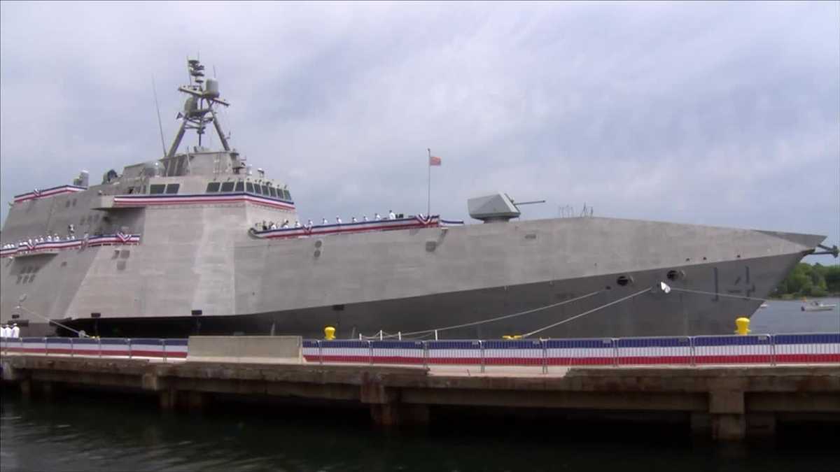 Raw video: Commissioning of USS Manchester