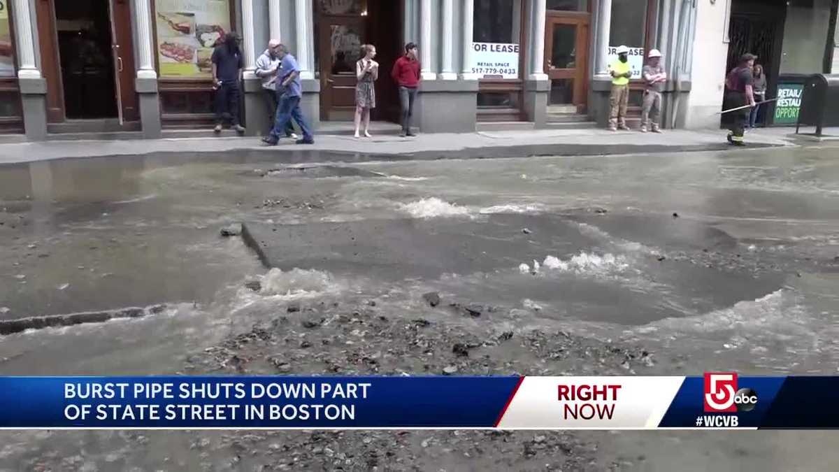 Burst pipe shuts down part of State Street