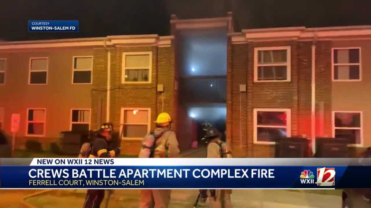 firefighters battle apartment fire