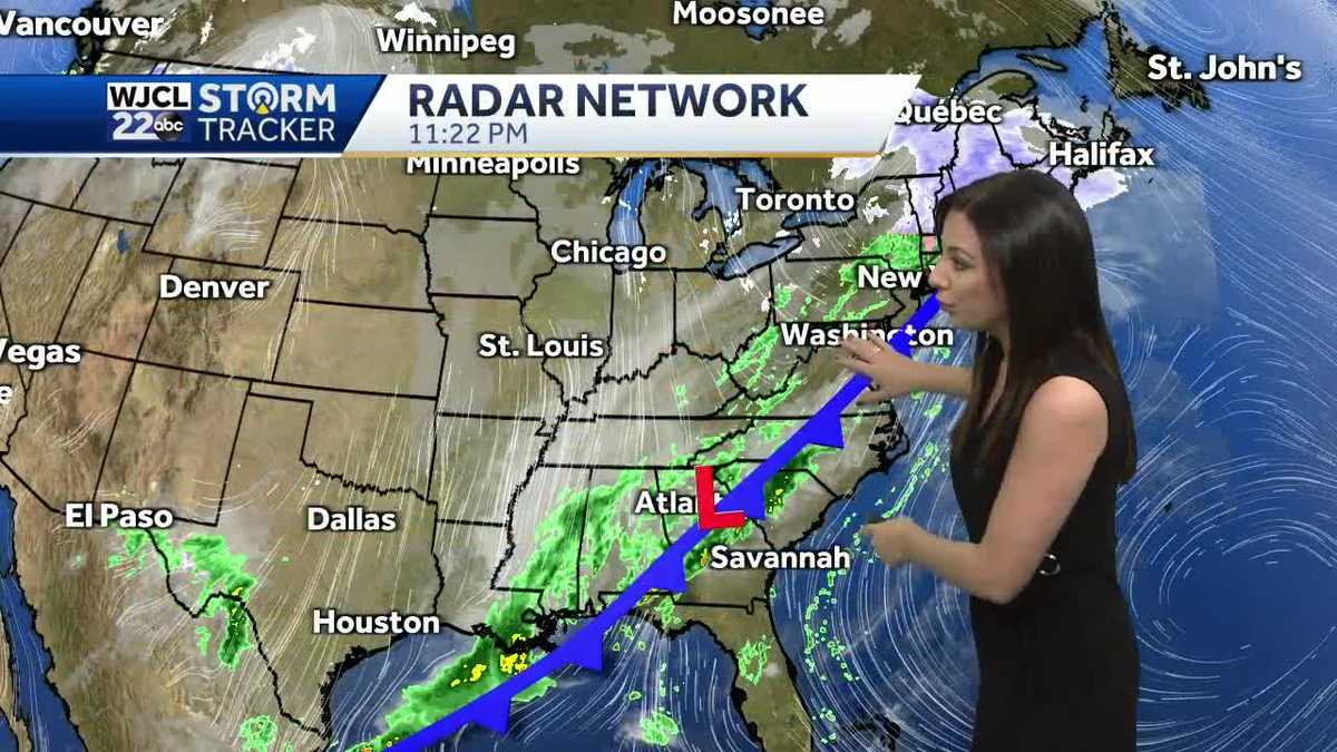 Cold front arrives Sunday...rain chances increases while temperatures ...