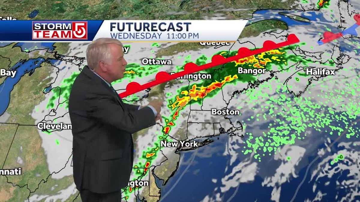 Video: Hot, humid stretch continues; Downpours in N. New England