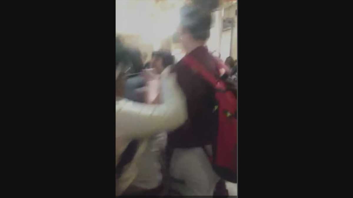 Fights at high school caught on video